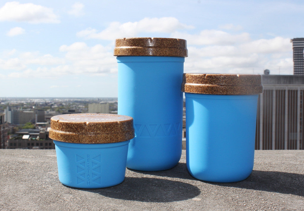 Blue 4oz + 8oz + 12oz Re:stash Jar Gift Set – SnowTree