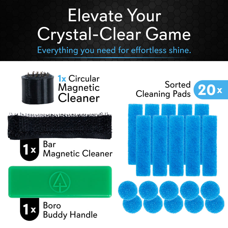 BoroBuddy Magnetic Glass Bong Cleaner | Removes Resin & Smoke Stains ...