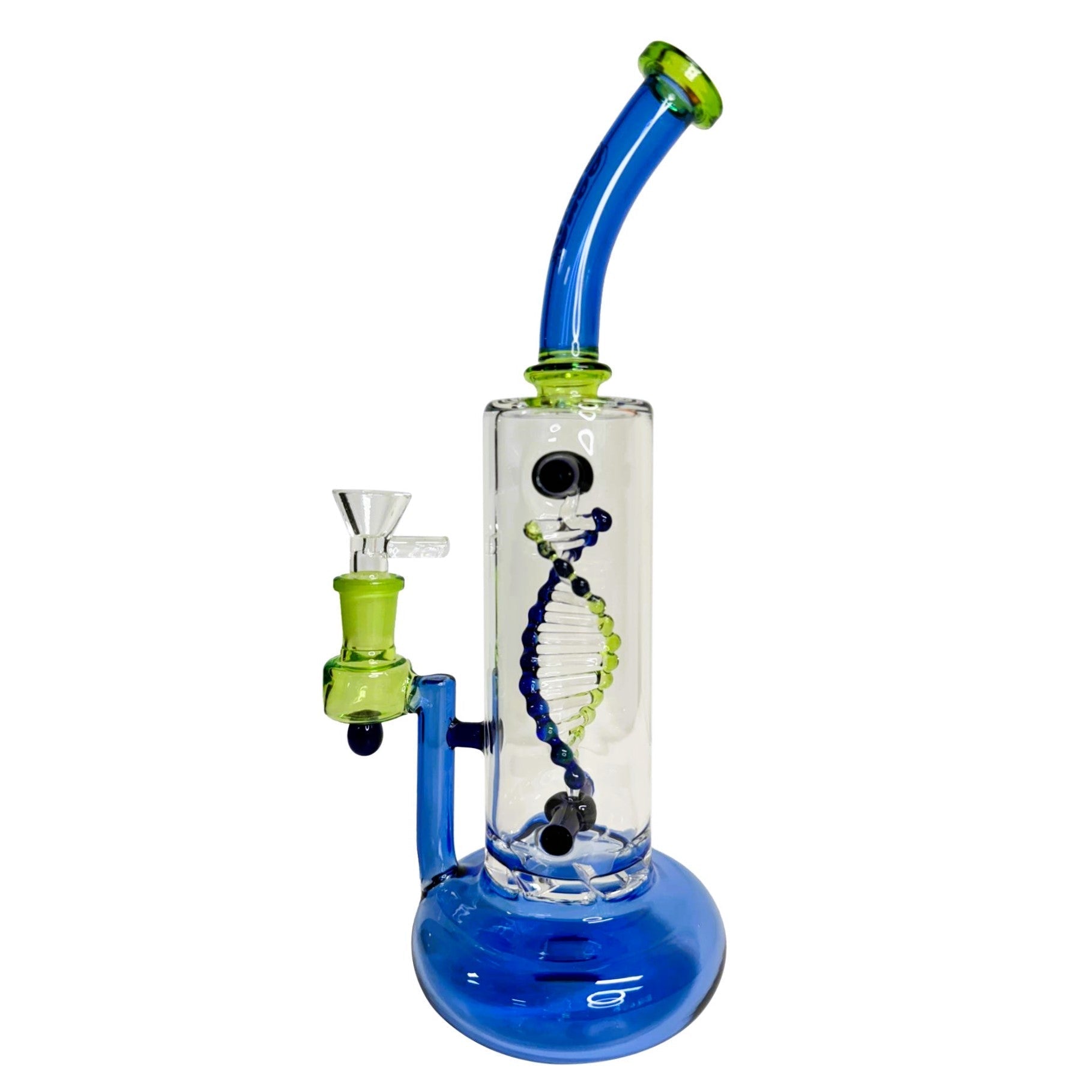 Spinning DNA & Turbine Perc Glass Water Pipe – SnowTree