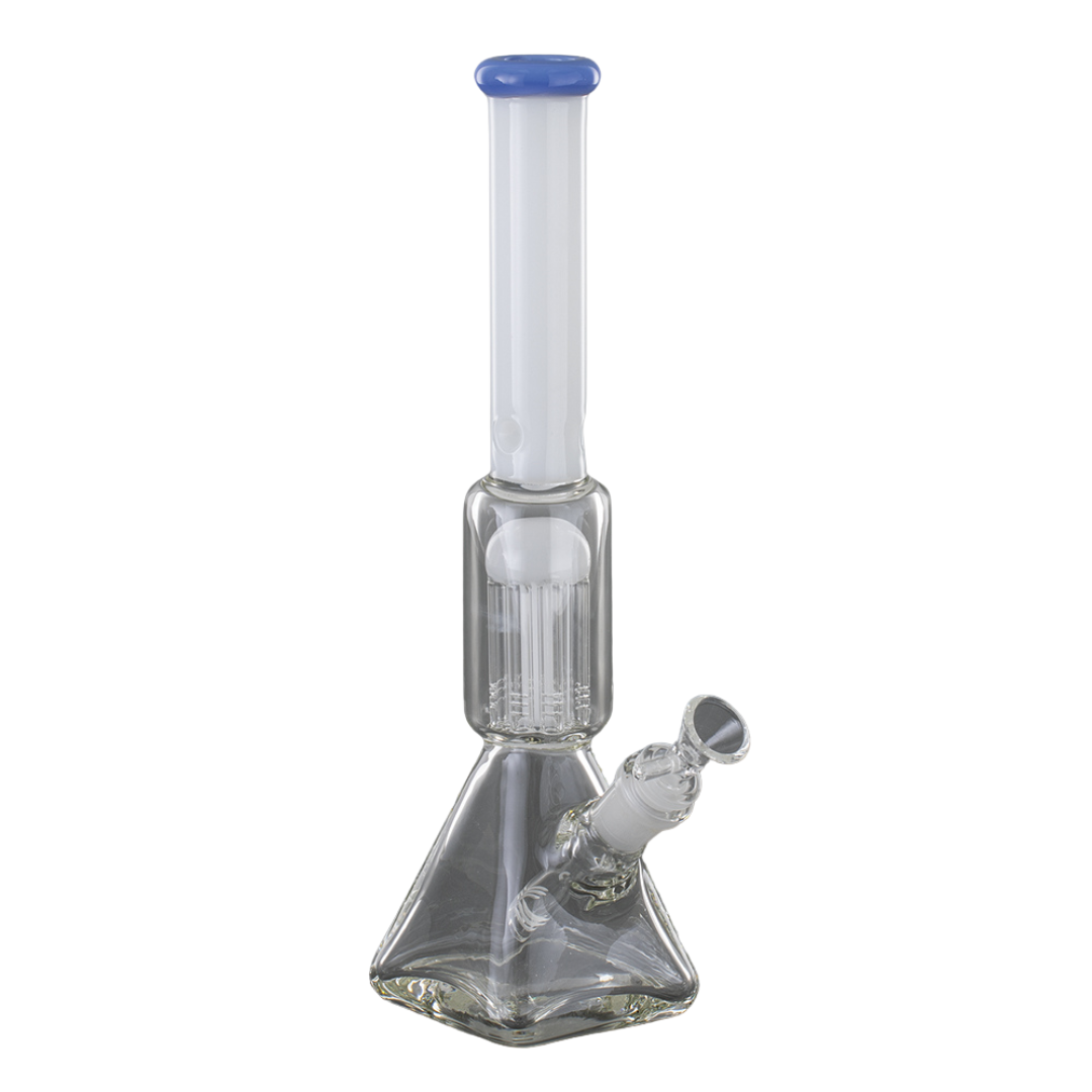 White Jade Sapphire Water Pipe - JellyFish Perk (13") – SnowTree