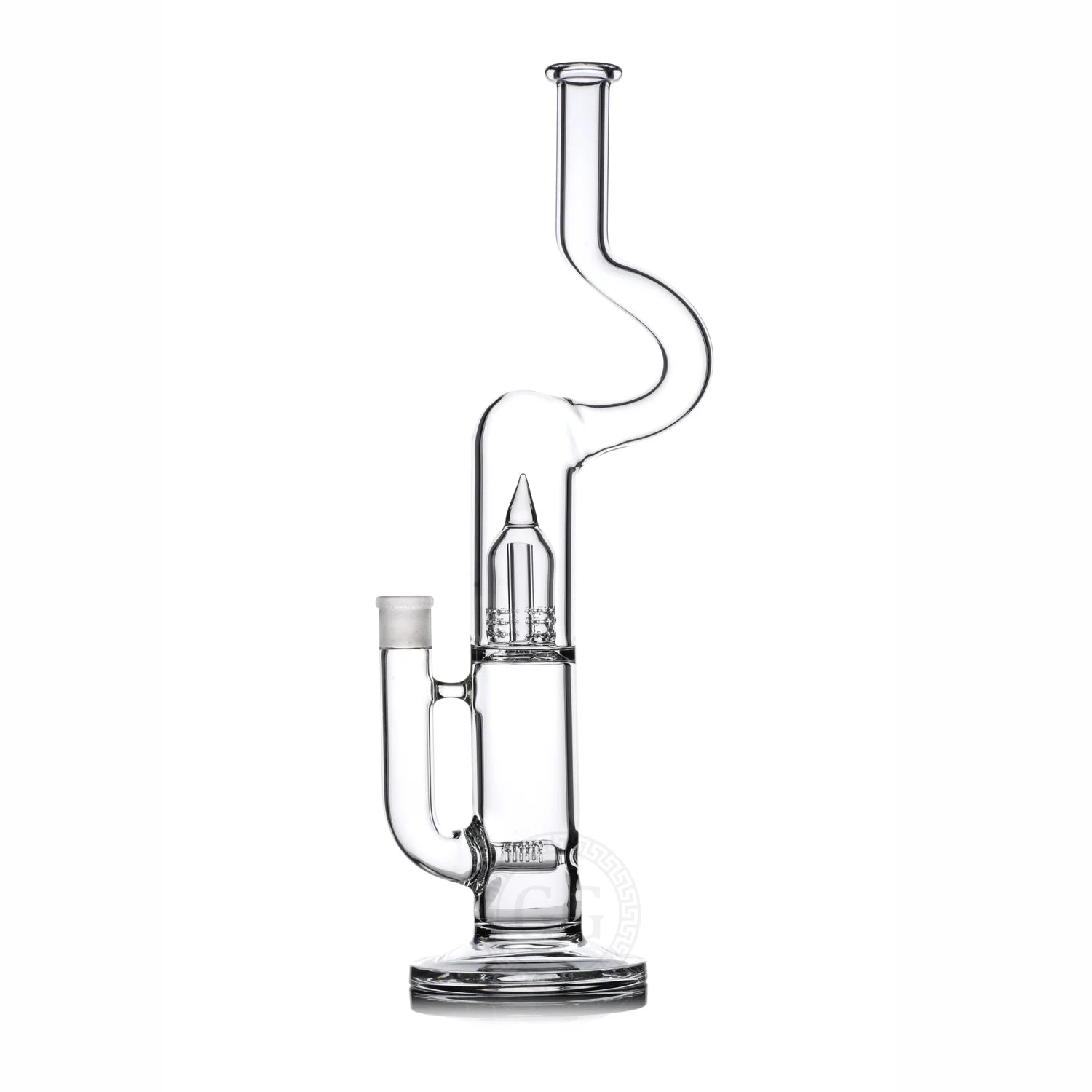 Greek Glass Gridded Inline to Dome Natty Neck – SnowTree